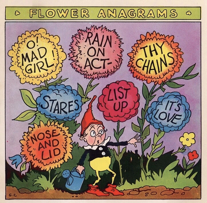 Anagram poetry | lit bits and pieces